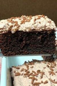 Easy Triple Chocolate Fudge Cake - Plowing Through Life