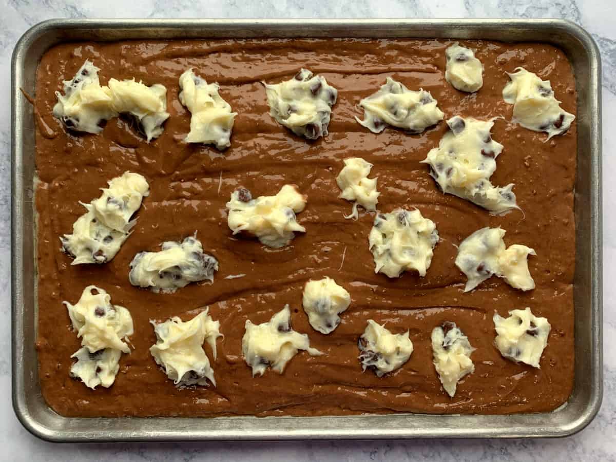 Marble Chocolate & Cream Cheese Bars - Plowing Through Life