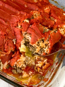 Layered Cabbage Roll Casserole - Plowing Through Life
