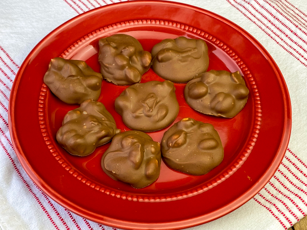 Chocolate Butterscotch Candy Clusters - Plowing Through Life