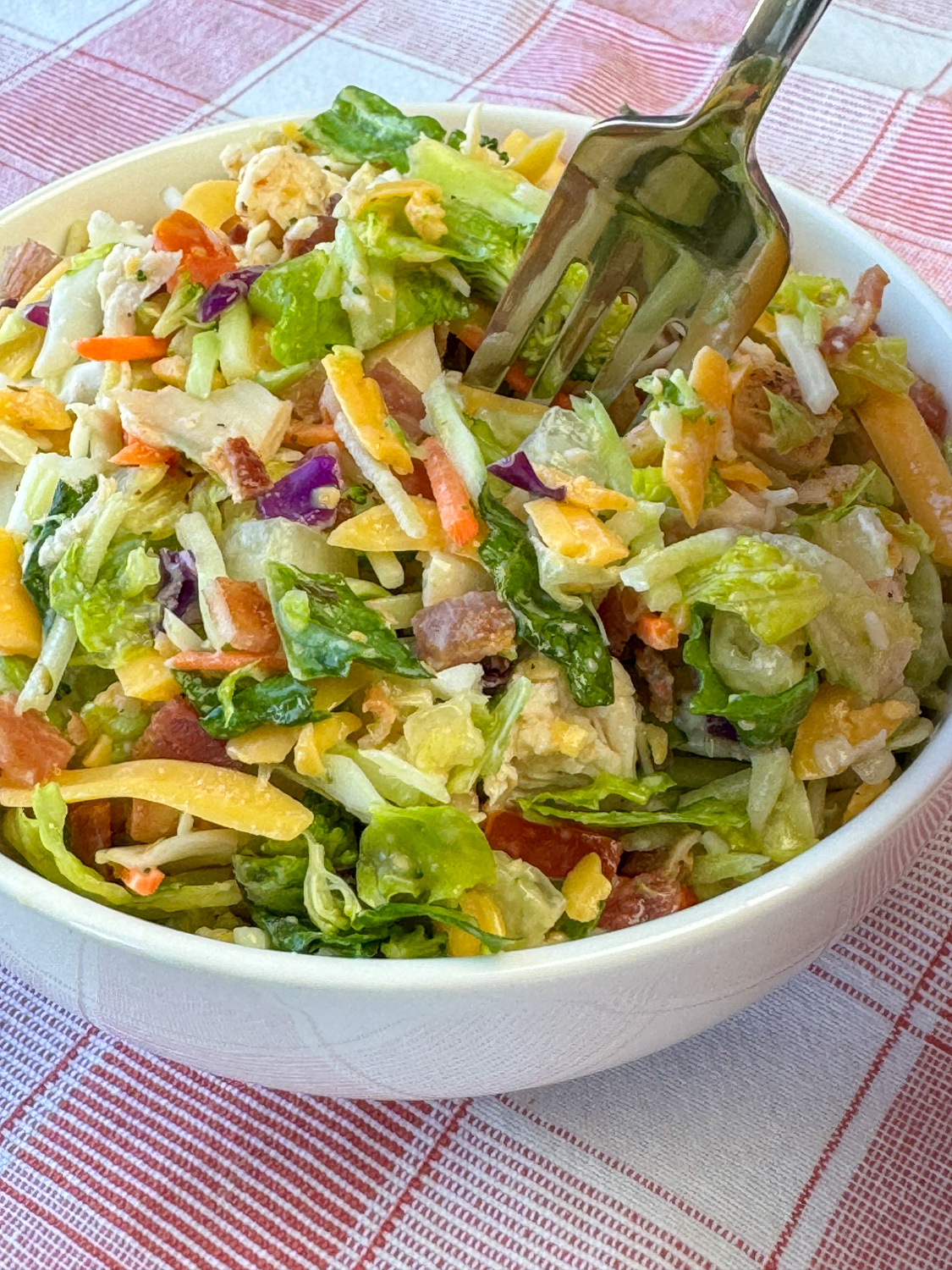 Easy Chopped Salad - Plowing Through Life