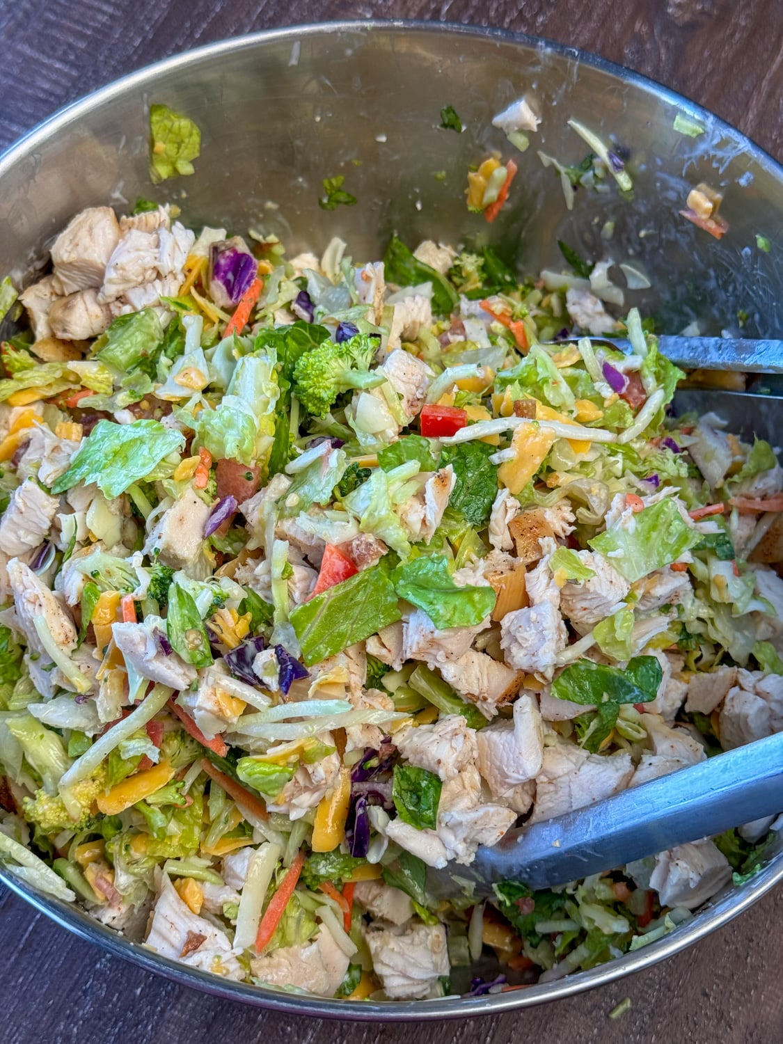 Easy Chopped Salad - Plowing Through Life