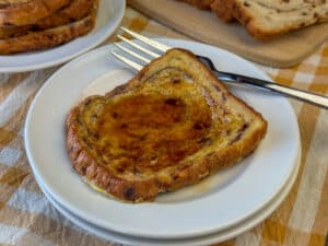 French Toast with Cinnamon Bread - Plowing Through Life