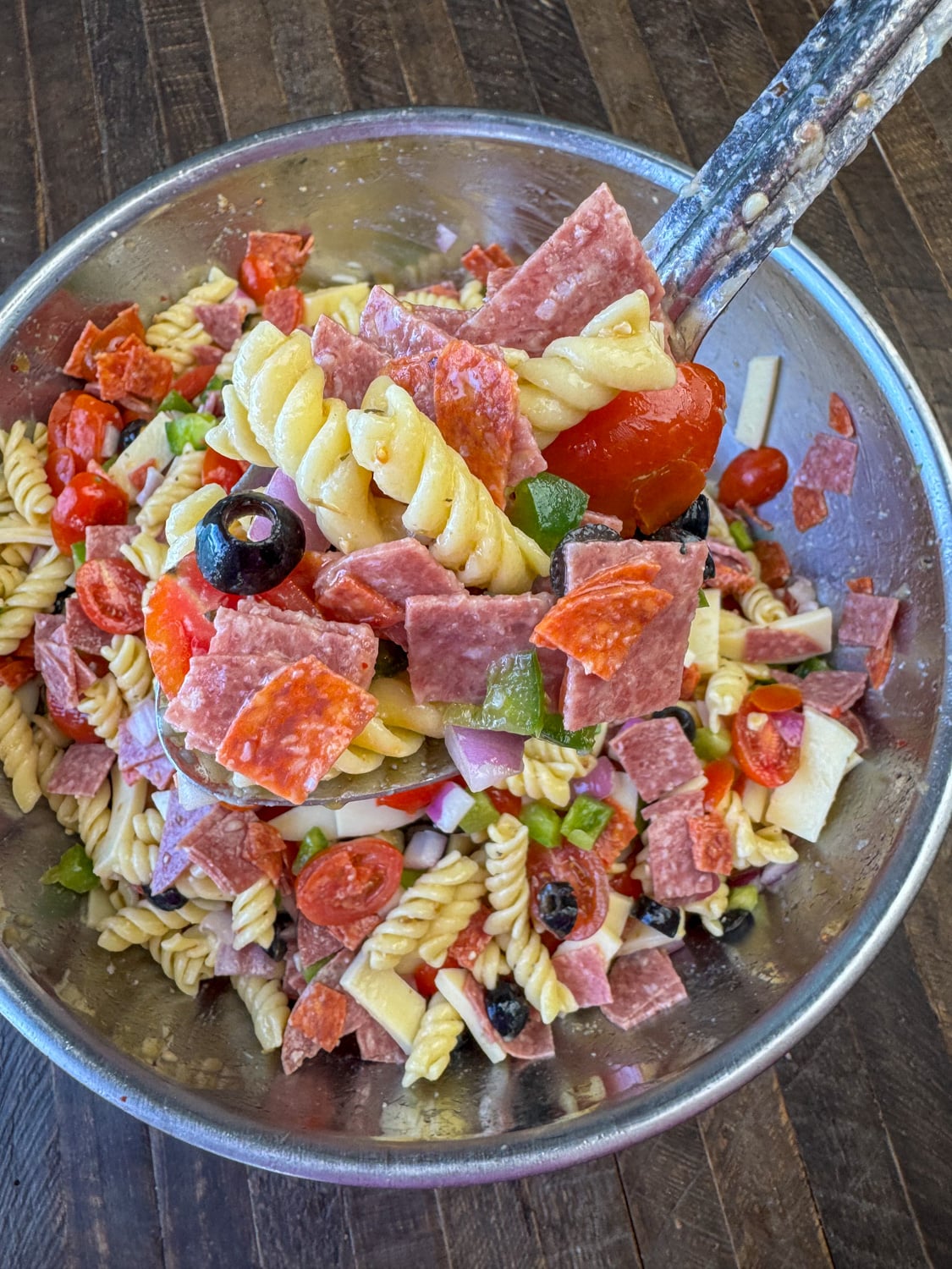 Italian Pasta Salad - Plowing Through Life