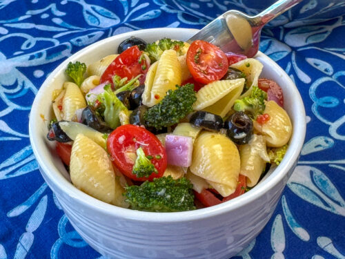 Shell Pasta Salad - Plowing Through Life